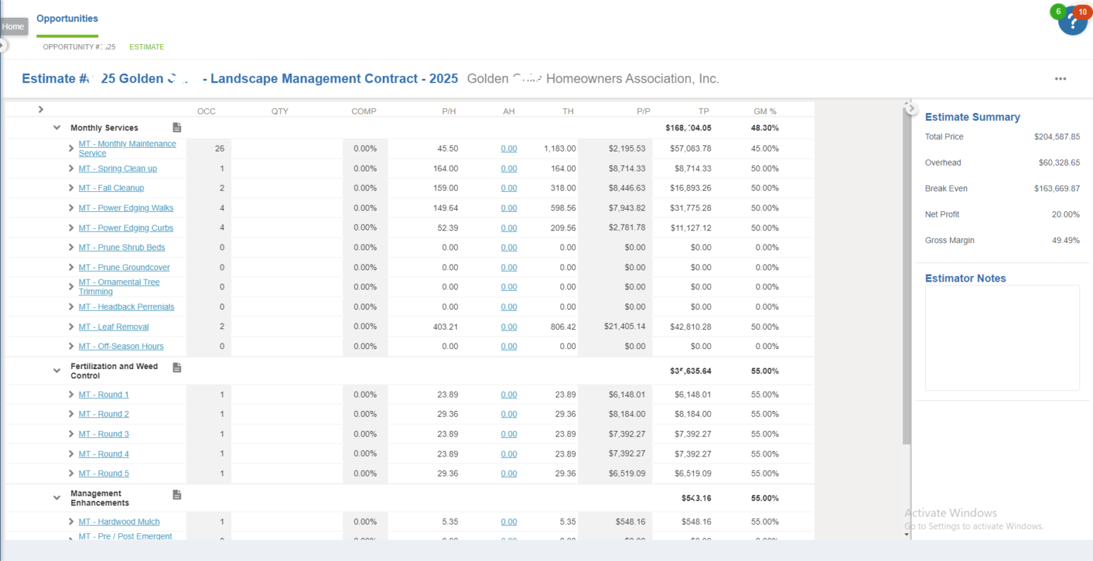 Take-off's and Estimates Using Property-Intel and Aspire